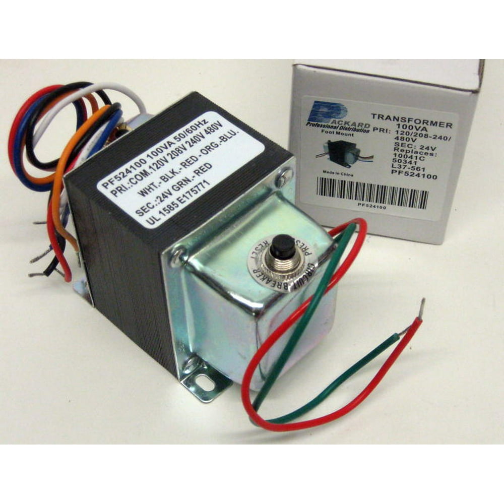 PF524100 Transformer 120/208/240/480V 24V Sec 100 VA - Walmart.com ...