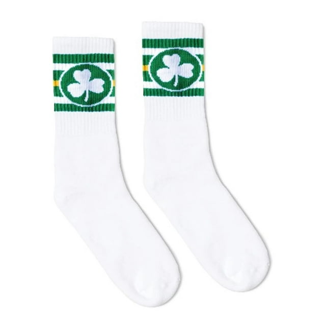 SOCCO USA-Made Striped Crew Socks Size up to L/XL - Walmart.com