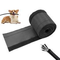 Triani 6.6ft - 7/8" Chew Proof Cord Protector from Pets Black Floor ...