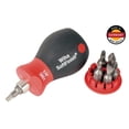 Wiha Tools 38048 Stubby Bit Slotted & Phillips, Square Holder Set ...