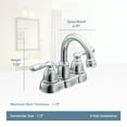 Moen Weylon Two Handle Spot Resist Brushed Nickel Centerset Bathroom ...