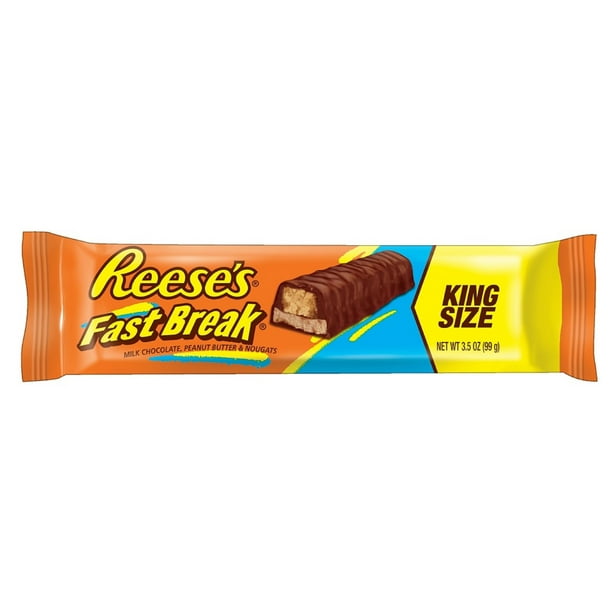 Reese's Fast Break Candy Bar, 3.5 Ounce (InnerPack of 18) - Walmart.com
