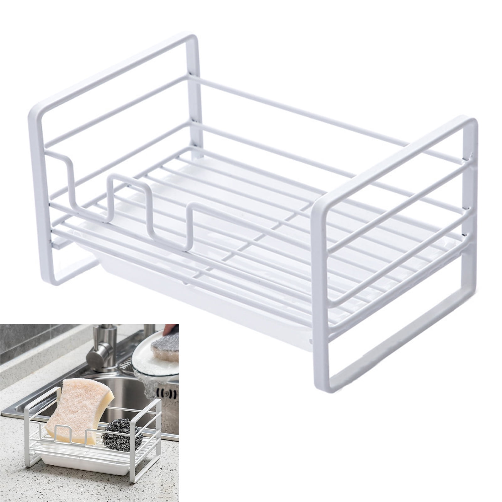 Drain Rack Sponge Drain Rack Holder Bathroom Storage Home Kitchen 18.5 ...