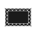 Black Sun Shade Sail 8'X10' Geometric Morocco Printed Border Modern ...