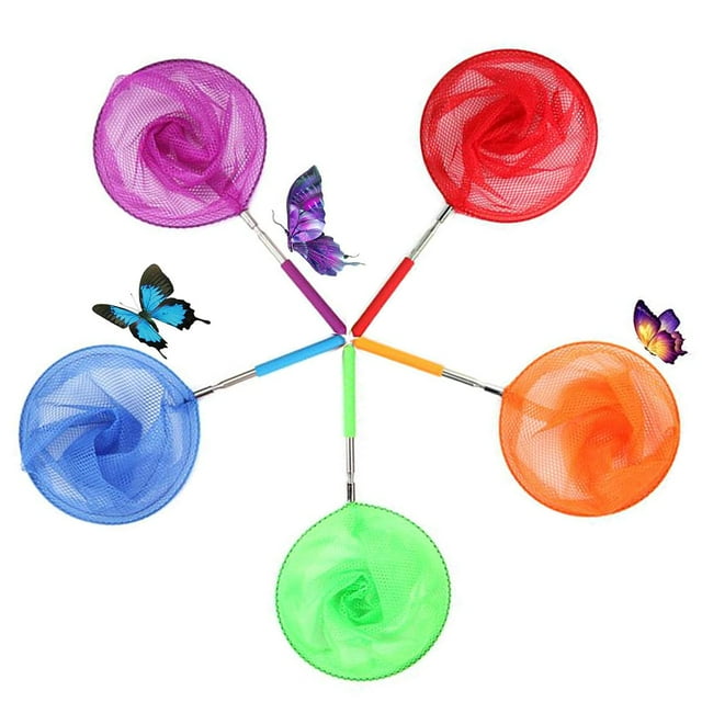 Telescopic Butterfly Net,5 Pack Extendable Fishing Net Insects Bugs ...