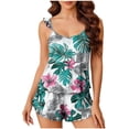 Asgosdo Pajamas for Women Set Two Piece Sleeveless Print Ruffle Cami ...
