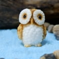 BINGLI Miniature Owl Decorative Figurines 2 Pcs Mini Owls Fairy Garden ...