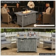 Patiojoy 43’’ Propane Fire Pit Table 50,000 BTU Outdoor Propane Gas ...