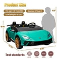 Lamborghini 24V 2 Seats Ride on Car Toy for Girls and Boys Electric ...