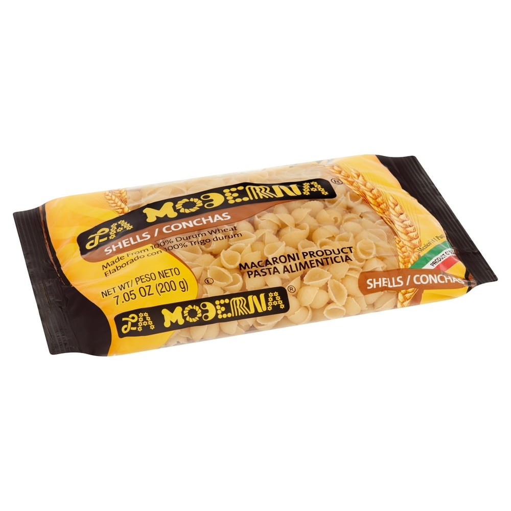 La Moderna Shells Macaroni Pasta, 7.05 oz - Walmart.com - Walmart.com