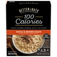 Better Oats 100 Calorie Maple and Brown Sugar Oatmeal with Flax Seeds ...