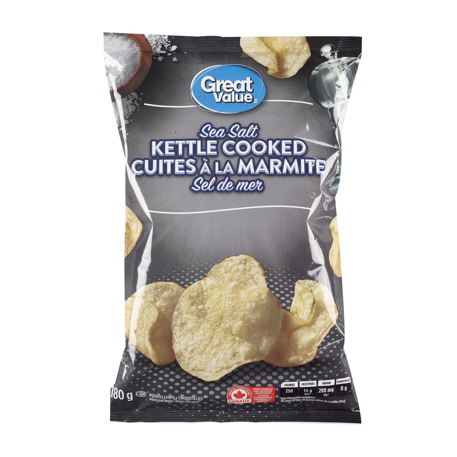 Click here for Great Value Sea Salt Kettle Cooked Potato Chips 25... prices