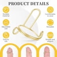 10Pcs Wudu Nail Rings, Adjustable Fingernail Rings with Adhesive Nail ...