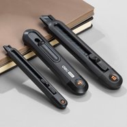 1 Heavy Duty Utility Knife Box Cutter Retractable Locking Razor Sharp ...