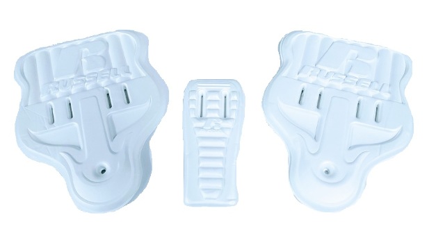 Russell Athletic 3-Piece ADULT Slotted Hip/Tail Football Pad Set, 2 Hip ...