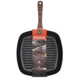 Imusa 11 inch Nonstick Speckled Black Stone Finish Deep Square Griddle ...