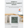 Tuya Zigbee Temperature Humidity Sensor with LCD Screen Smart APP Monitor Real-Time Remotely for ...
