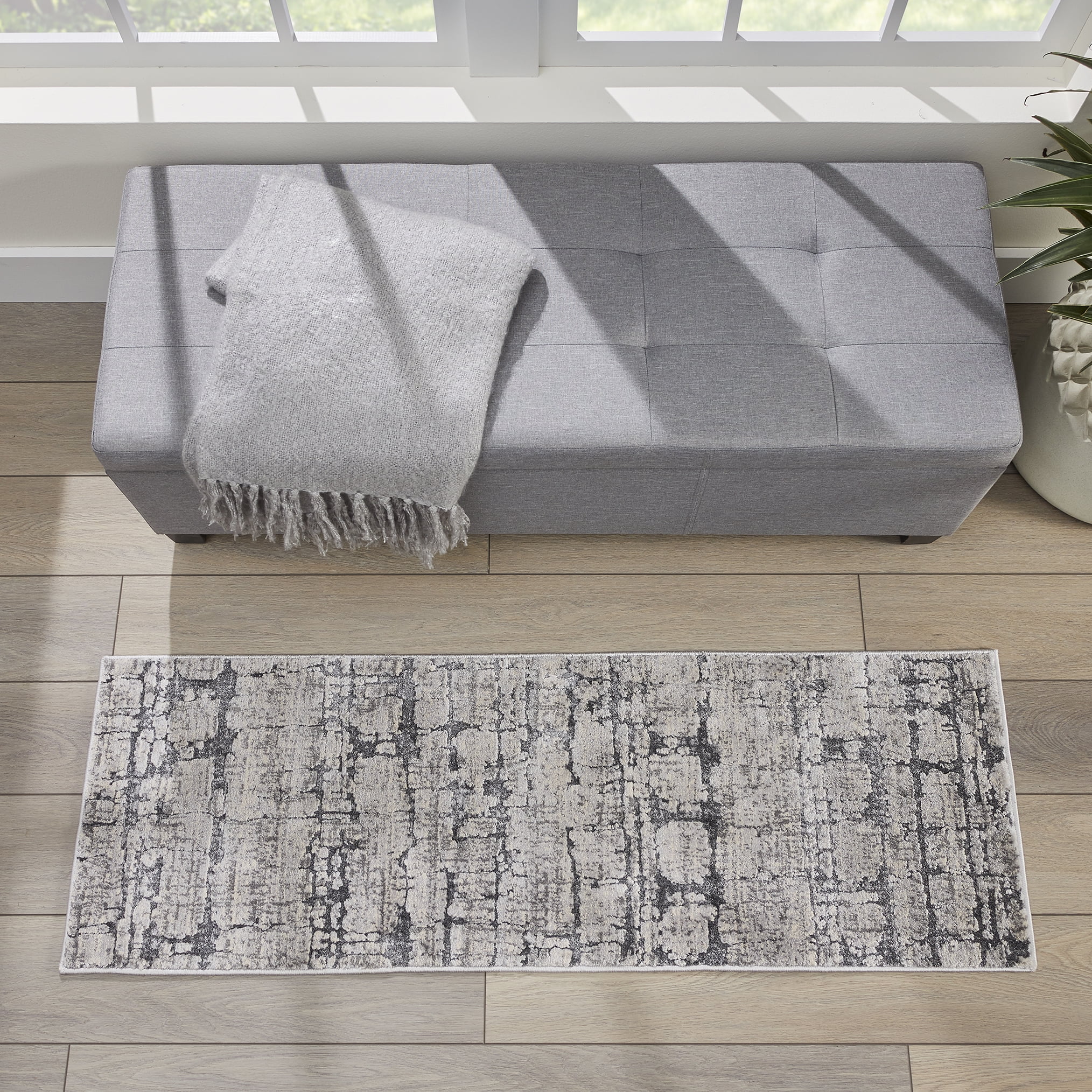 Better Homes & Gardens Contemporary Crosshatch Runner Rug, 60 in x 20 ...