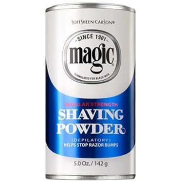 Magic Shave Gold Razorless Shaving Powder for Black Men, Fragrant, 4.5 ...