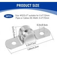 M12 Pipe Clamps Rigid Pipe Strap, 1/2 inch Pipe Clamp Tools Stainless ...