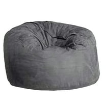 Lea Unlimited Round Microfiber Nuzzle Nest in Charcoal Gray - Walmart.com