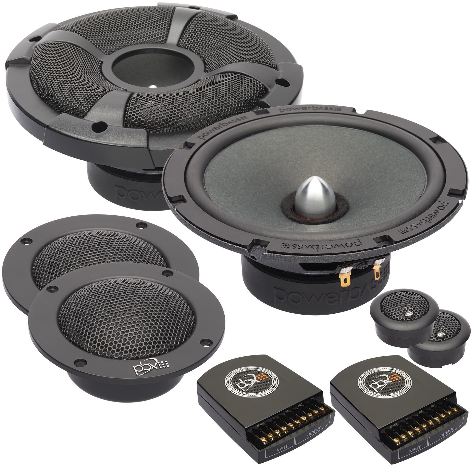 Powerbass 2XL-63.3C 6.5" Component 3-Way Speaker Kit - Walmart.com
