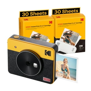 KODAK Mini Shot 2 Retro 4PASS 2-in-1 Instant Camera and Photo Printer (2.1x3.4 inches) + 68 ...