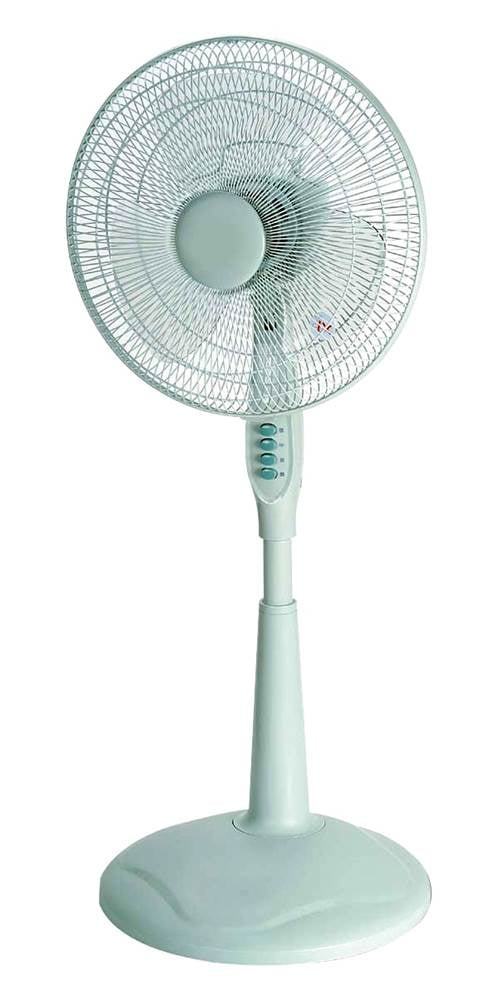 14 in. Standing Fan w Fixed or Oscillating Louver Rotation - Walmart.com