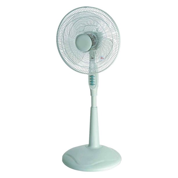 14 in. Standing Fan w Fixed or Oscillating Louver Rotation - Walmart.com