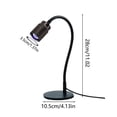 Portable Gooseneck UV/LED Nail Dryer Lamp – Flash Cure Light for Home ...