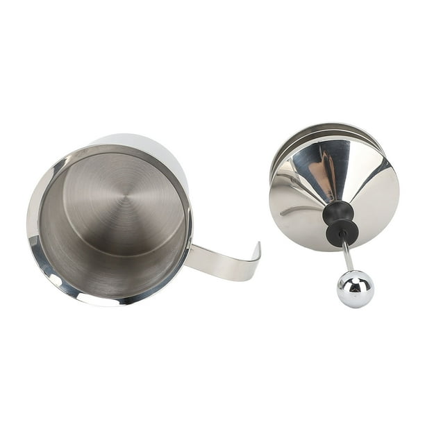 Handheld Milk Frothing Pitcher, Manual Milk Frother Rich Froth 304 ...