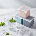 mdesiwst Large Square Ice Cube Tray with Lid Food-Grade Silicone Mold ...