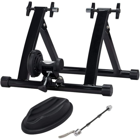 Costway Indoor Stationary Bike Training Stand with 8 Levels Resistance ...