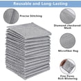 12 Pack Steel Wool Scrubber, Double Layer Non-Scratch Wire Dishcloth ...
