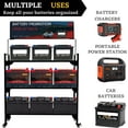 Battery Rack, Car Battery Rack, Battery Display Rack, Rolling Battery ...