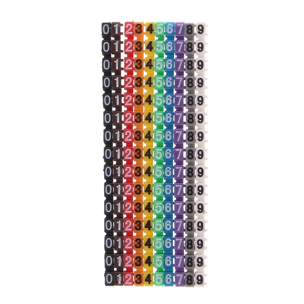 150 Pcs Cable Markers Colourful C Type Marker Number Label For 1 5mm 150-pcs-cable-markers-colourful-c-type-marker-number-label-for-1-5mm