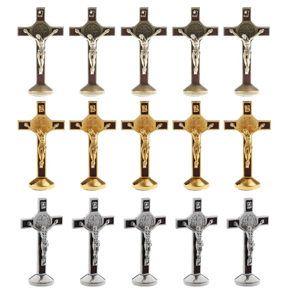 15 X Pequeño Crucifijo Modelo Jesús Decoraciones de Estatua, Base ...