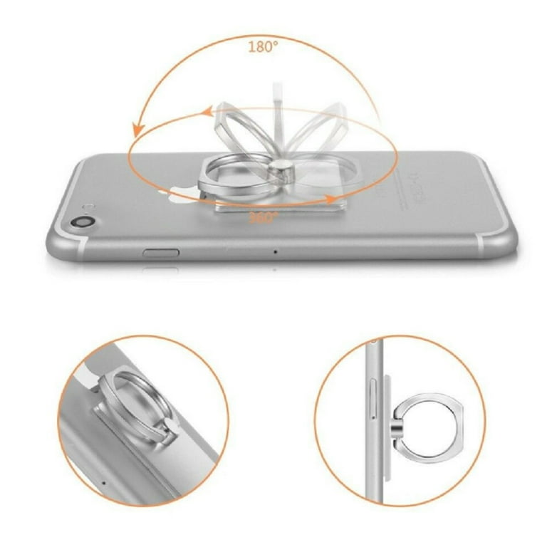 Loopy Phone Case 4 Pcs Transparent Phone Ring Holder With Diamonds ...