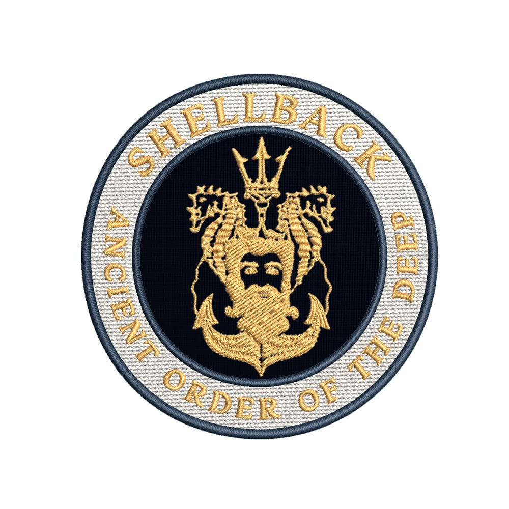 Shellback Ancient Order of the Deep Embroidered DIY Iron on or Sew-on ...
