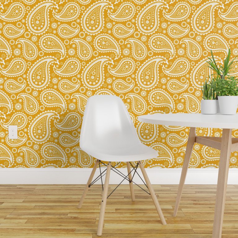 Mustard Yellow Pattern Background