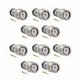 10Pcs Durable Bnc Compression Connector Adapter For Cctv Camera Rg6 ...