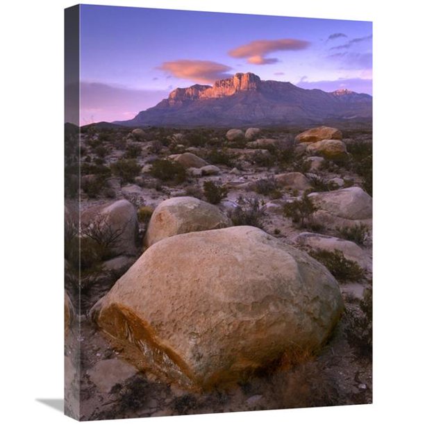 18 x 24 in. Boulder Field & El Capitan, Guadalupe Mountains National ...