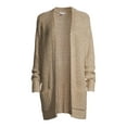 Time and Tru Women's Boucle Cardigan - Relaxed Fit Open-Front Cozy ...