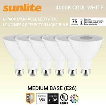 Sunlite LED PAR38 Long Neck Spot light Bulb, 15 Watts (100W Halogen EQ ...