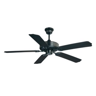 Bala Hugger Ceiling Fan With Spot Light Kit, Four 60 Watt Incandescent ...
