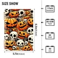 Spiral Notebooks Halloween Cartoon Pumpkins Skulls 60 Sheets 120 Pages ...