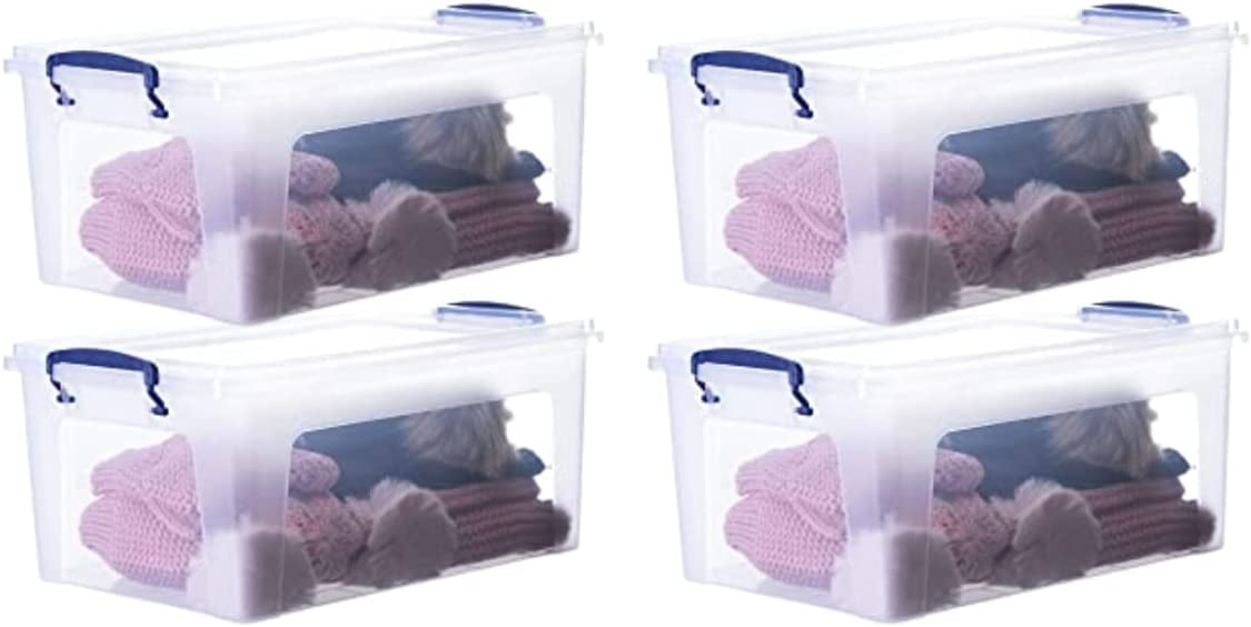 Superio Clear Plastic Storage Bins with Lids, 16 Quart (2 Pack ...