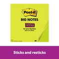 Post-it Super Sticky Big Notes, 11 in x 11 in, Neon Green - Walmart.com