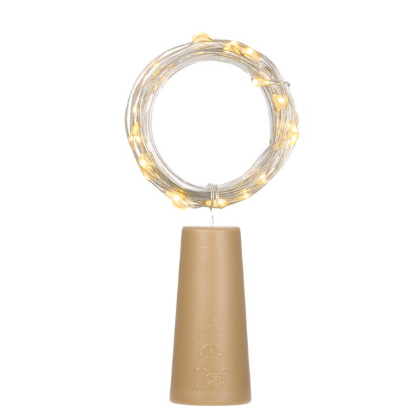 4.5V 1.2W 1.5M 15 LED Copper Wire Fairy String Light Warm White ...