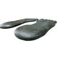 Pair of Verdigris 13" Long Cast Iron Human Footprint Stepping Stones ...